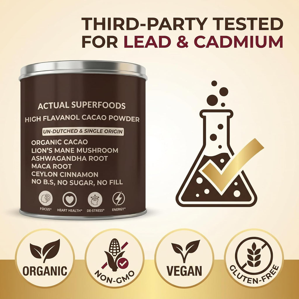 Cacao blend for vegan desserts