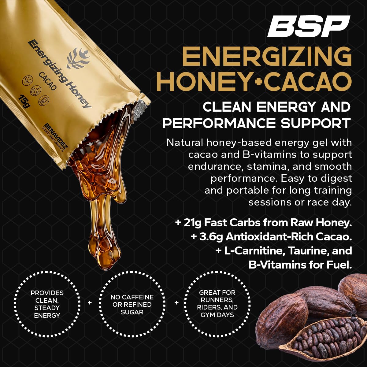 cacao energy gel for athletes