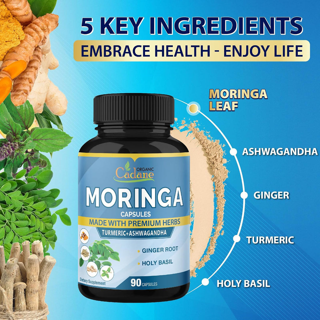 Cadane moringa capsules for daily nutrition