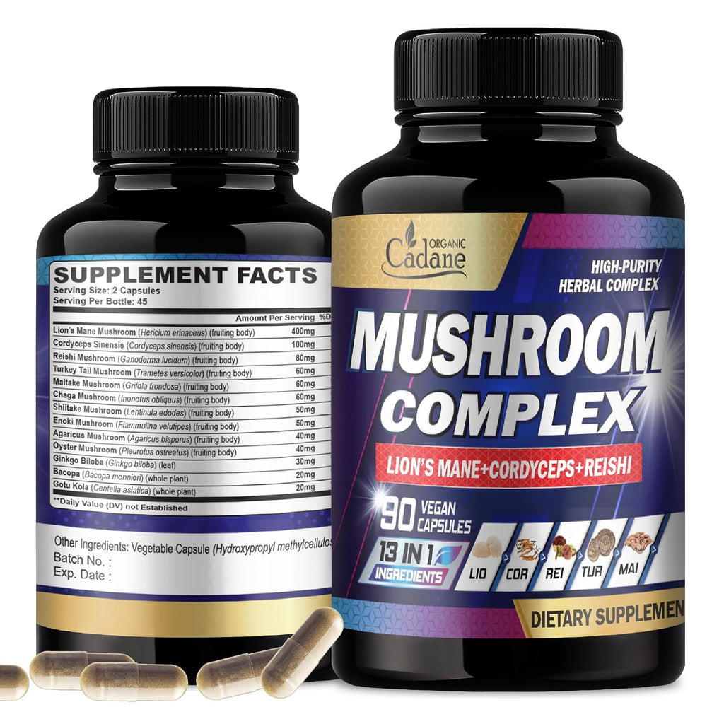 Cadane Mushroom Complex vegan capsules