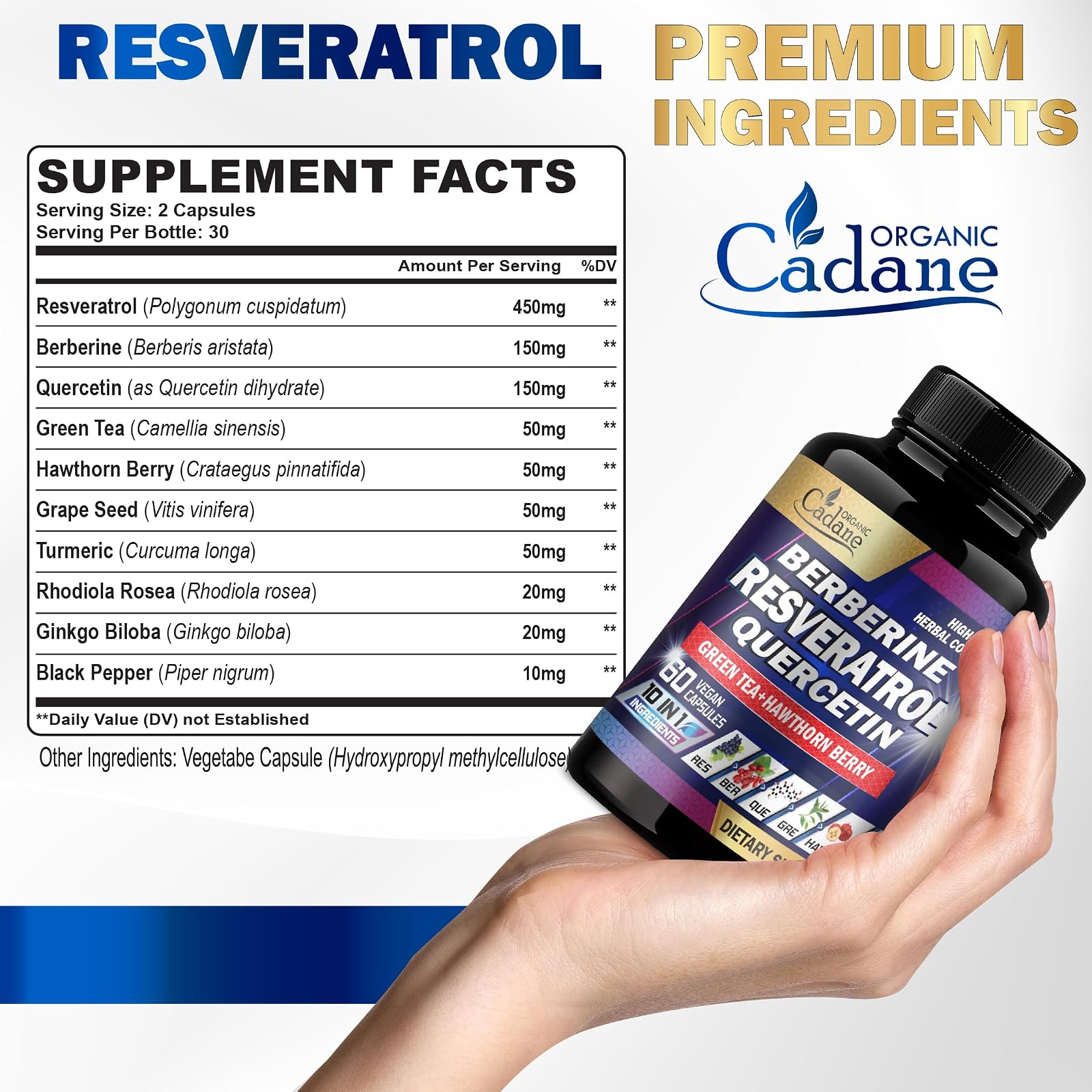 Cadane Resveratrol for heart support