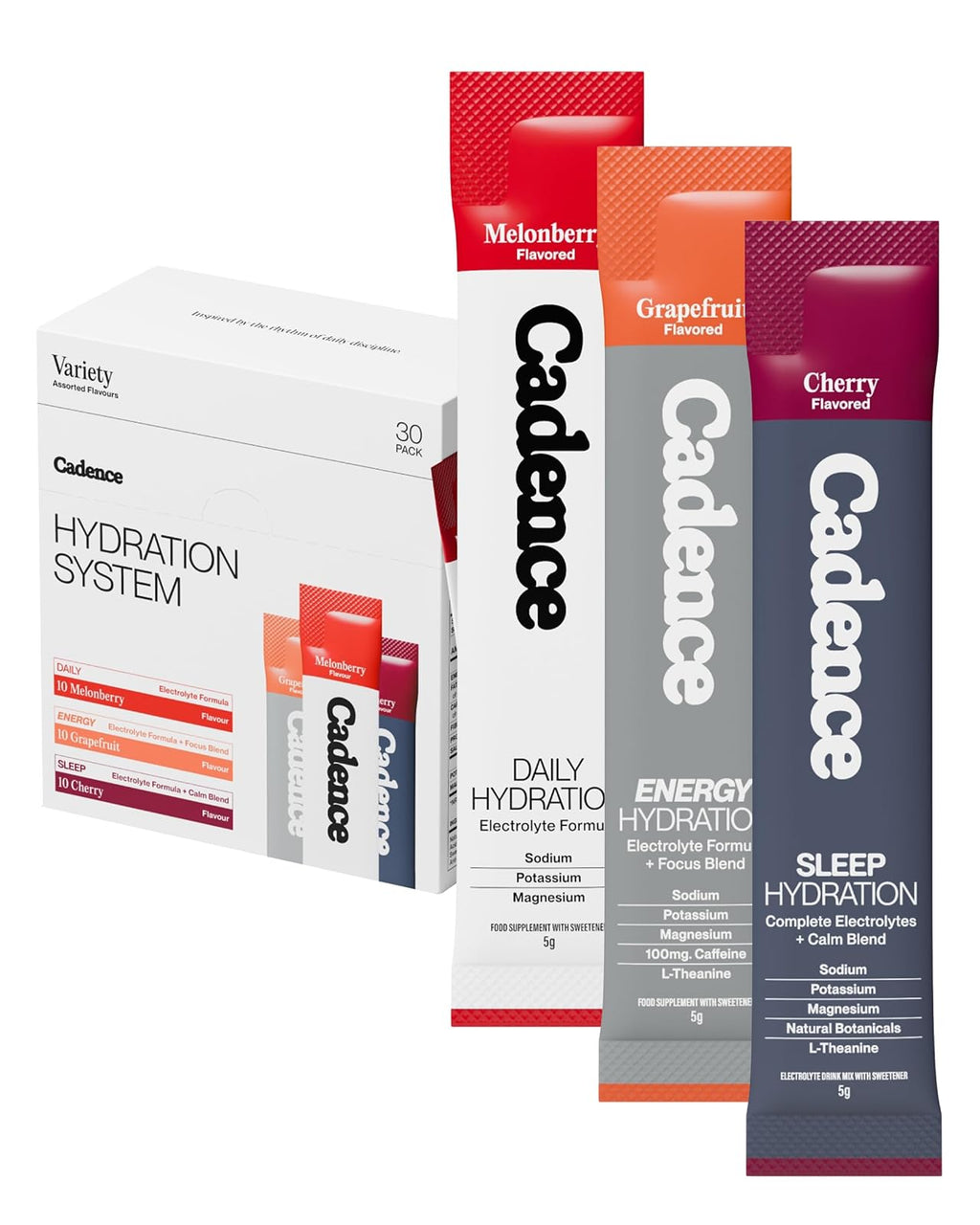 Cadence electrolyte variety pack