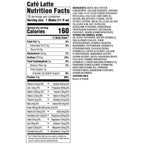 Cafe Latte plant protein beverage
