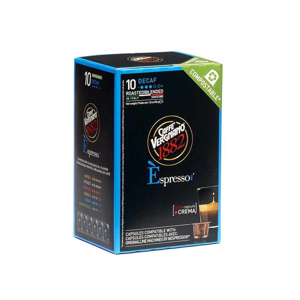 Caffe Vergnano decaf capsules for Nespresso