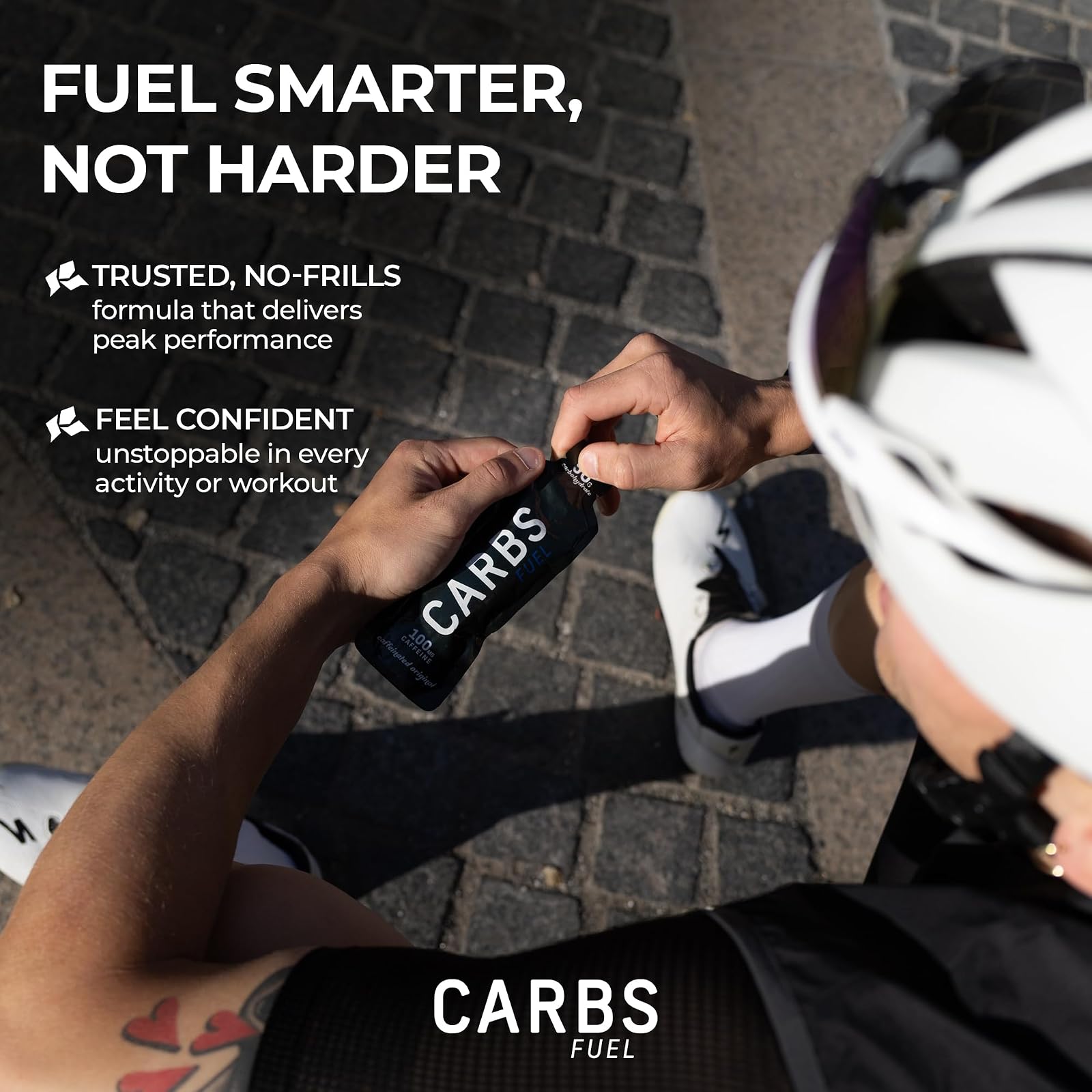 Caffeinated energy boost during races