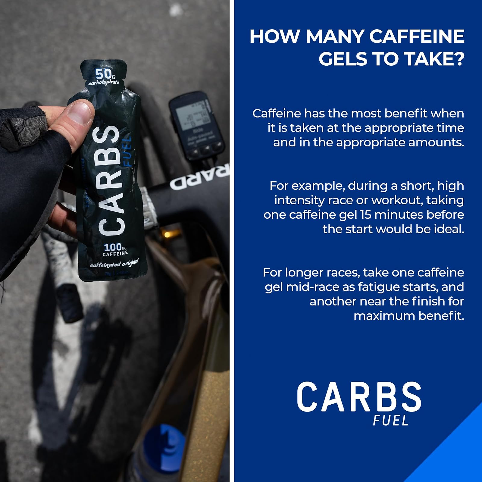 Caffeinated gel boosts workout performance