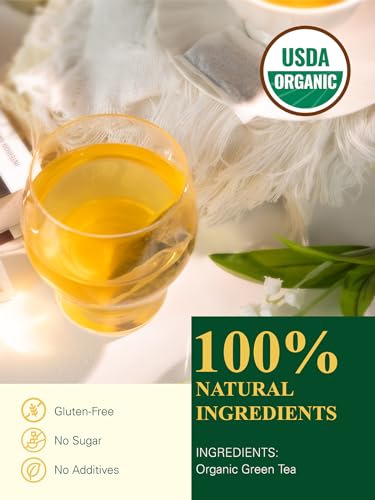 caffeinated green tea for daily boost