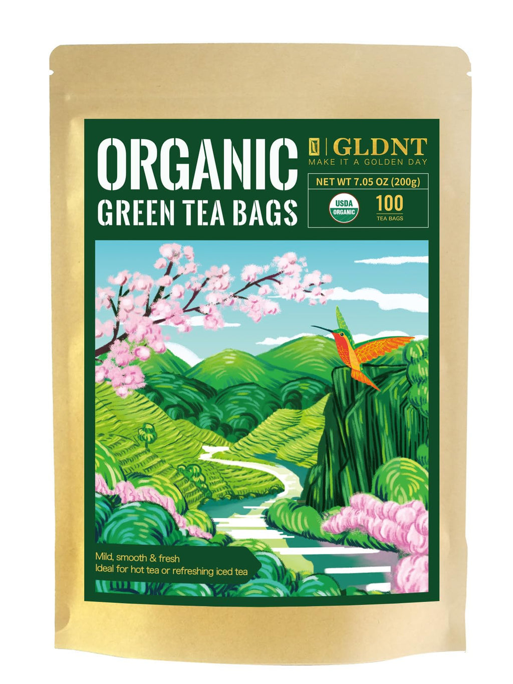caffeinated green tea for energy