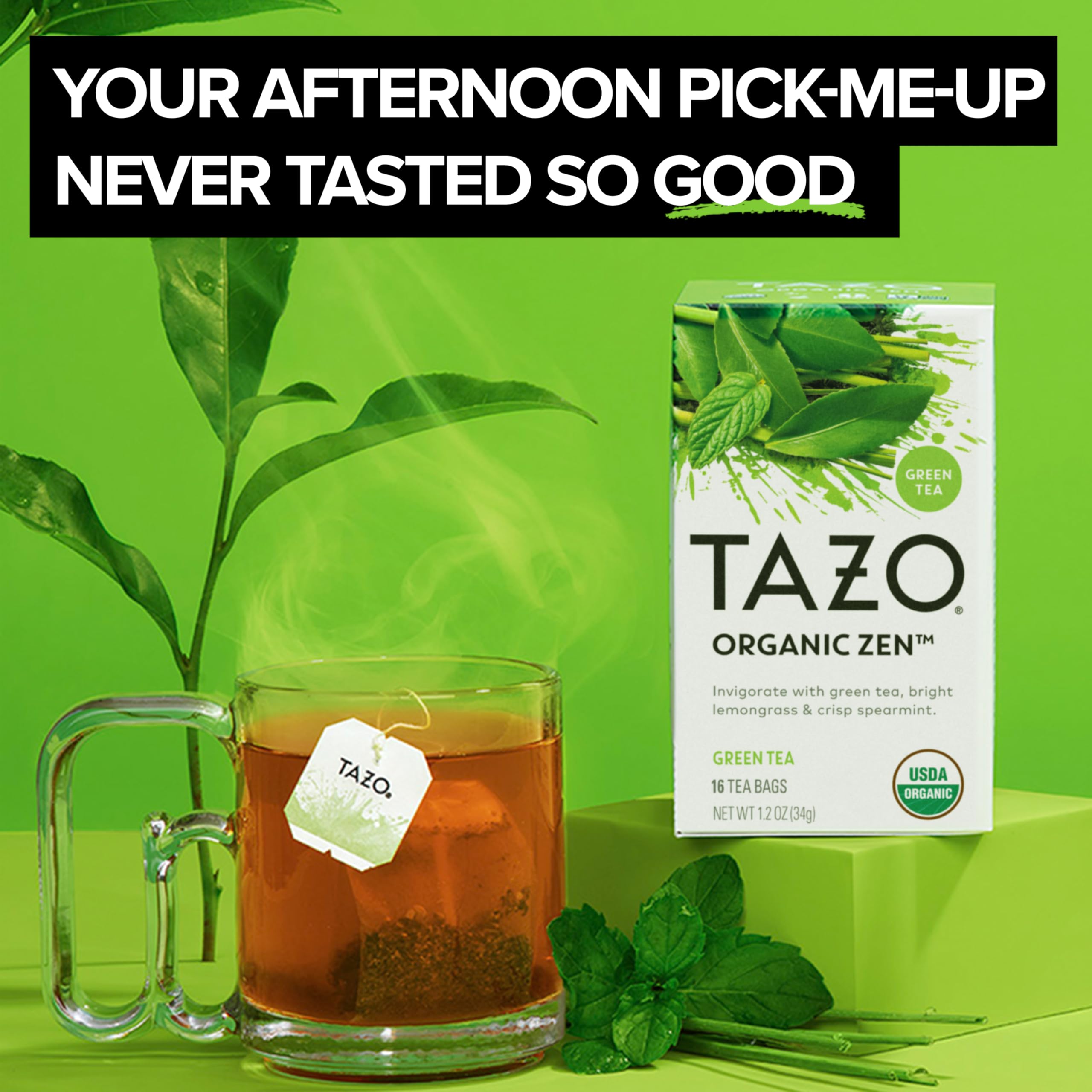 caffeinated green tea for energy