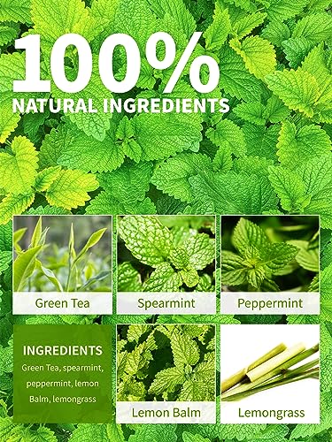 Caffeinated green tea for hot drinks