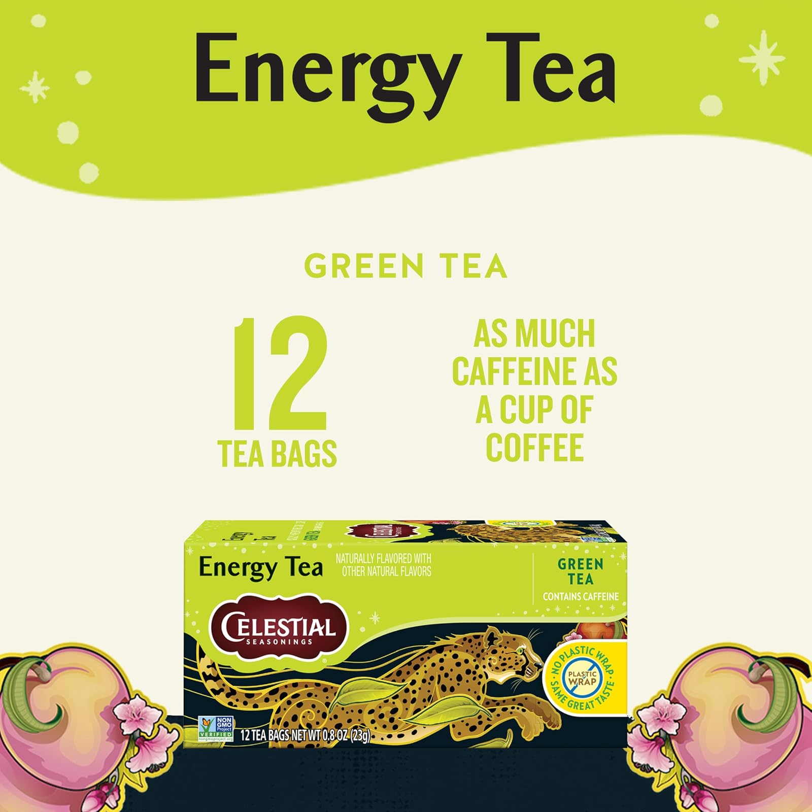 caffeinated green tea for vitality