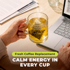 Caffeinated jasmine green tea bags