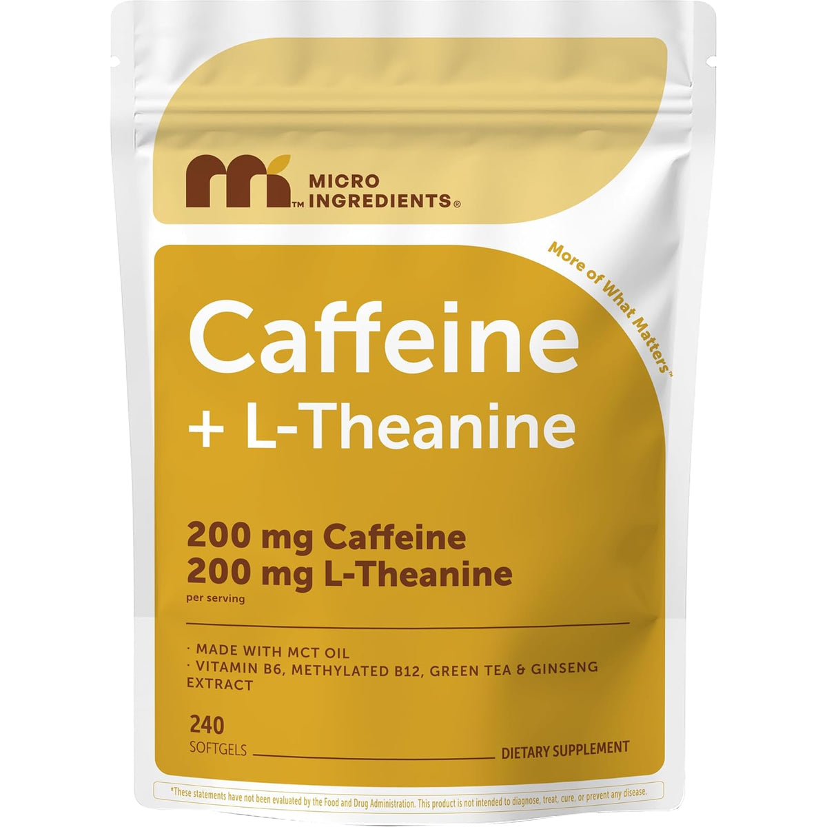 Caffeine 200 mg energy boost
