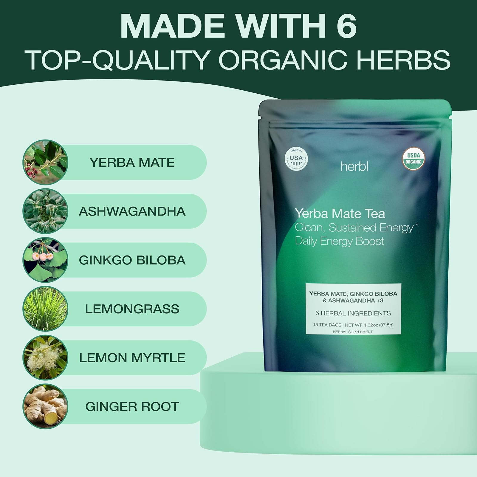 caffeine boost herbal tea