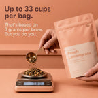 caffeine boost with fruity notes