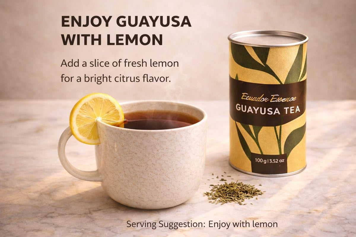 caffeine boost with guayusa tea