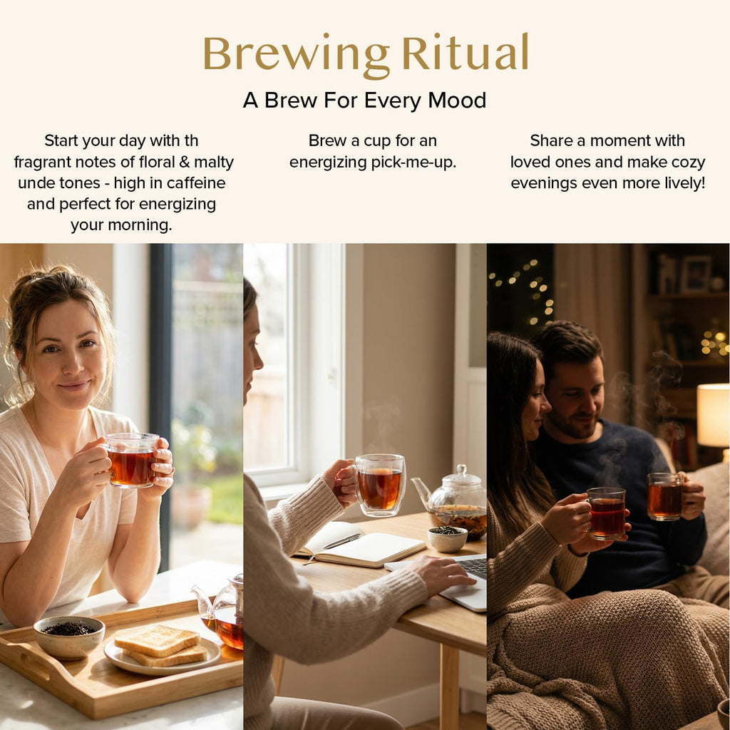 caffeine boost with Nilgiri tea