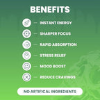 Caffeine energy boost pouches
