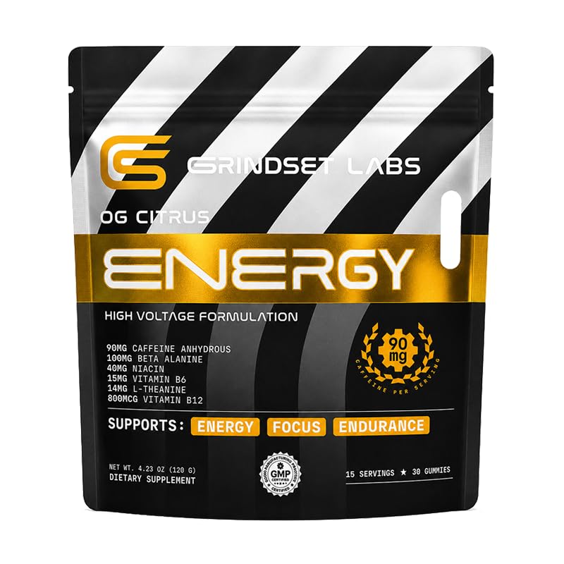 Caffeine energy gummies for focus