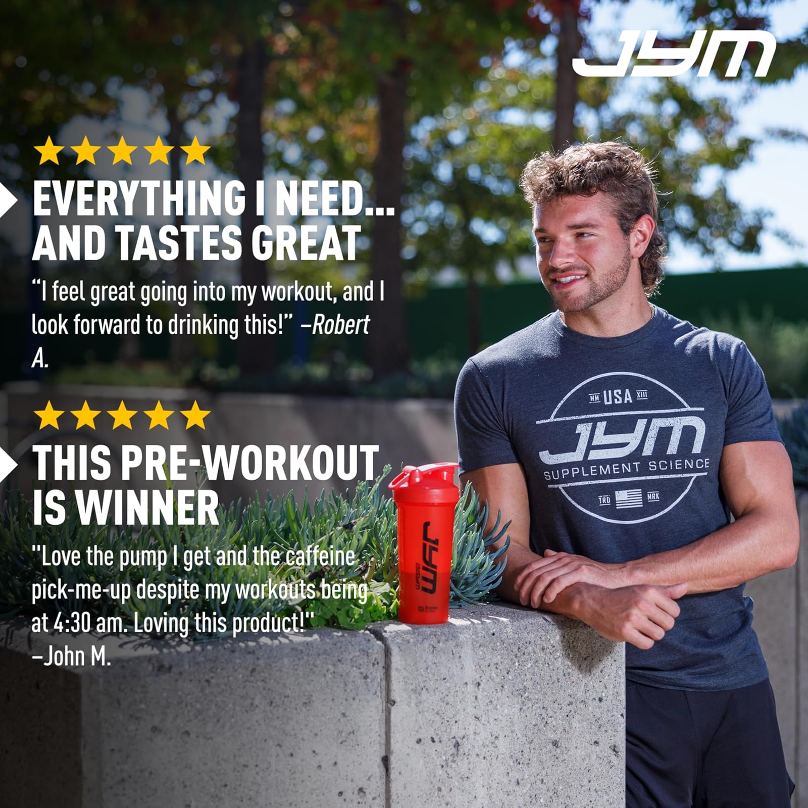 Caffeine enhanced pre-workout drink