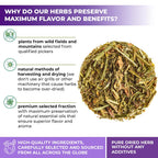 Caffeine-free alfalfa leaf tea