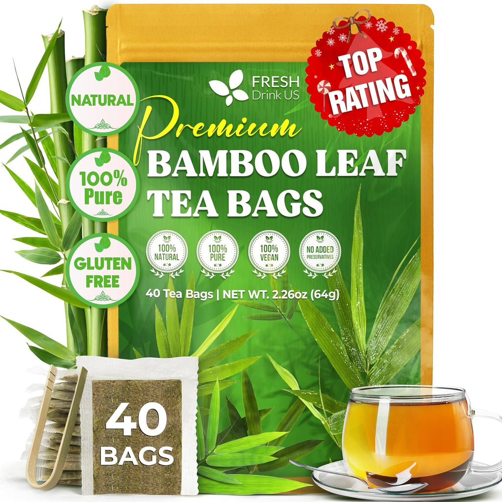 caffeine-free bamboo leaf tea bags