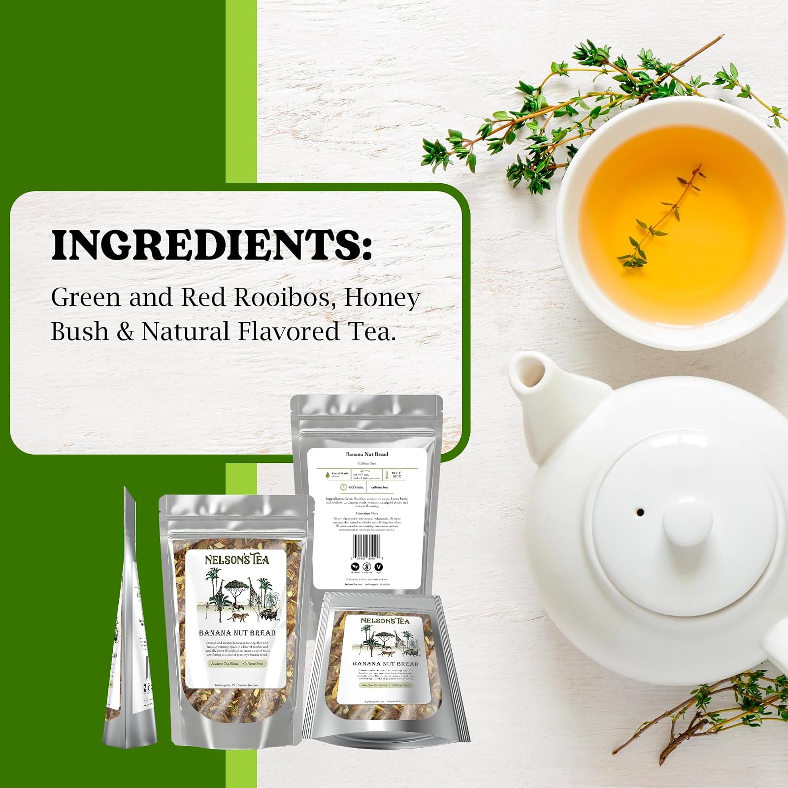caffeine-free banana nut tea