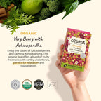 Caffeine-free berry herbal infusion