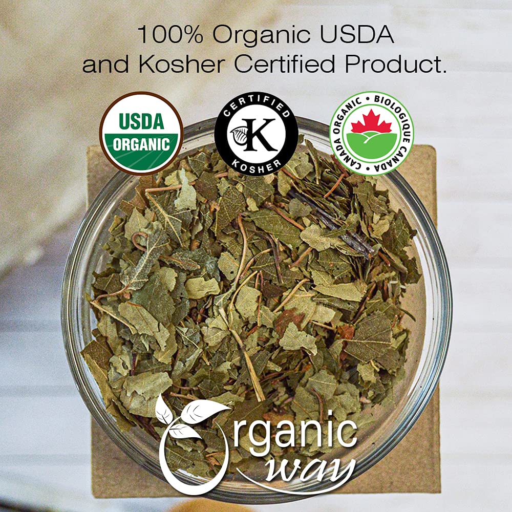Caffeine-free birch leaf herbal tea