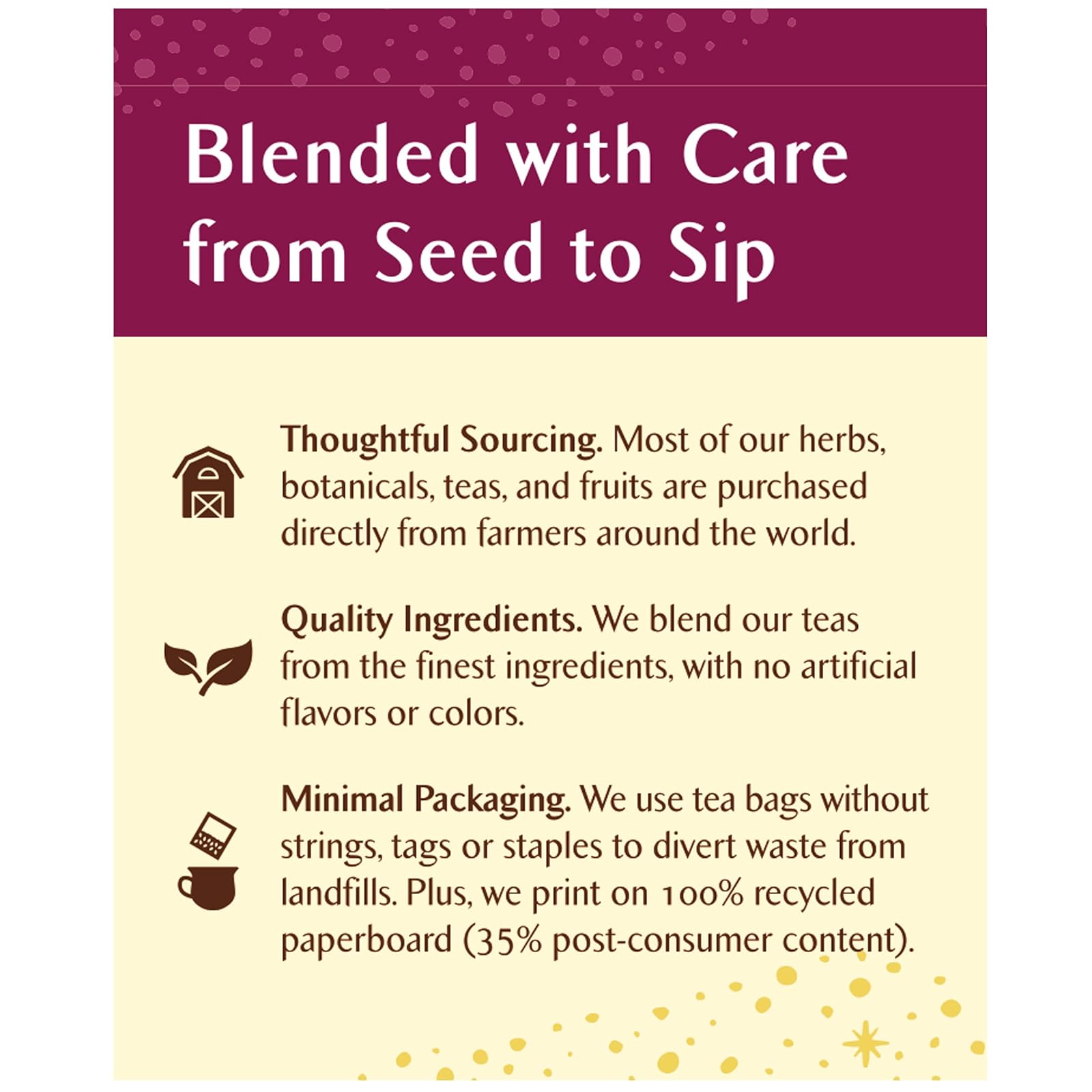 caffeine-free black cherry tea blend