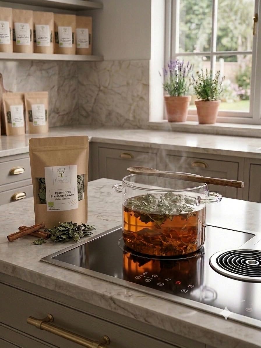 caffeine-free blackberry leaf herbal blend
