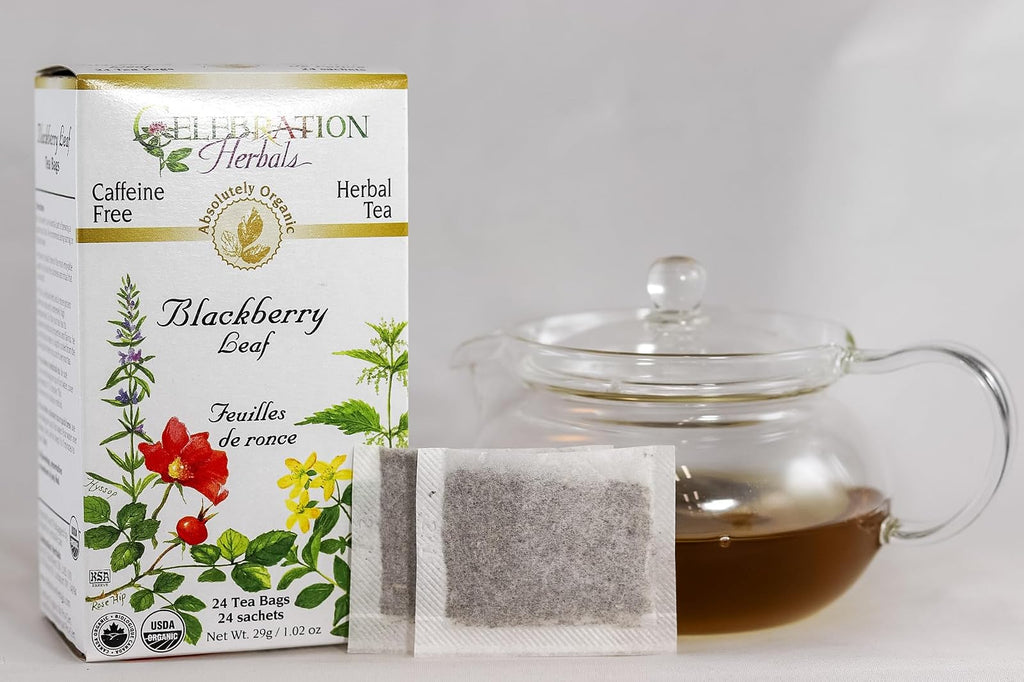 caffeine-free blackberry leaf infusion