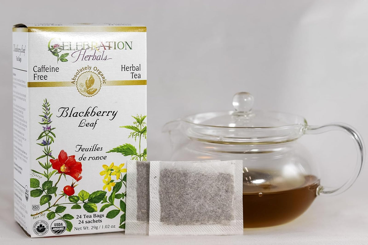 caffeine-free blackberry leaf infusion