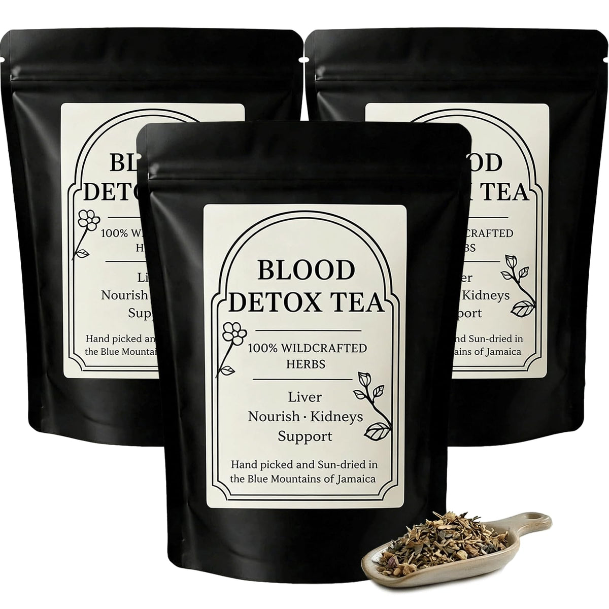 caffeine-free blood detox tea blend