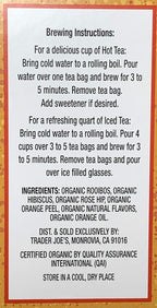 caffeine-free blood orange herbal infusion