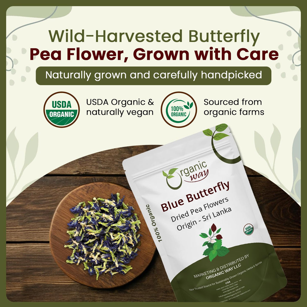 caffeine-free blue butterfly infusion