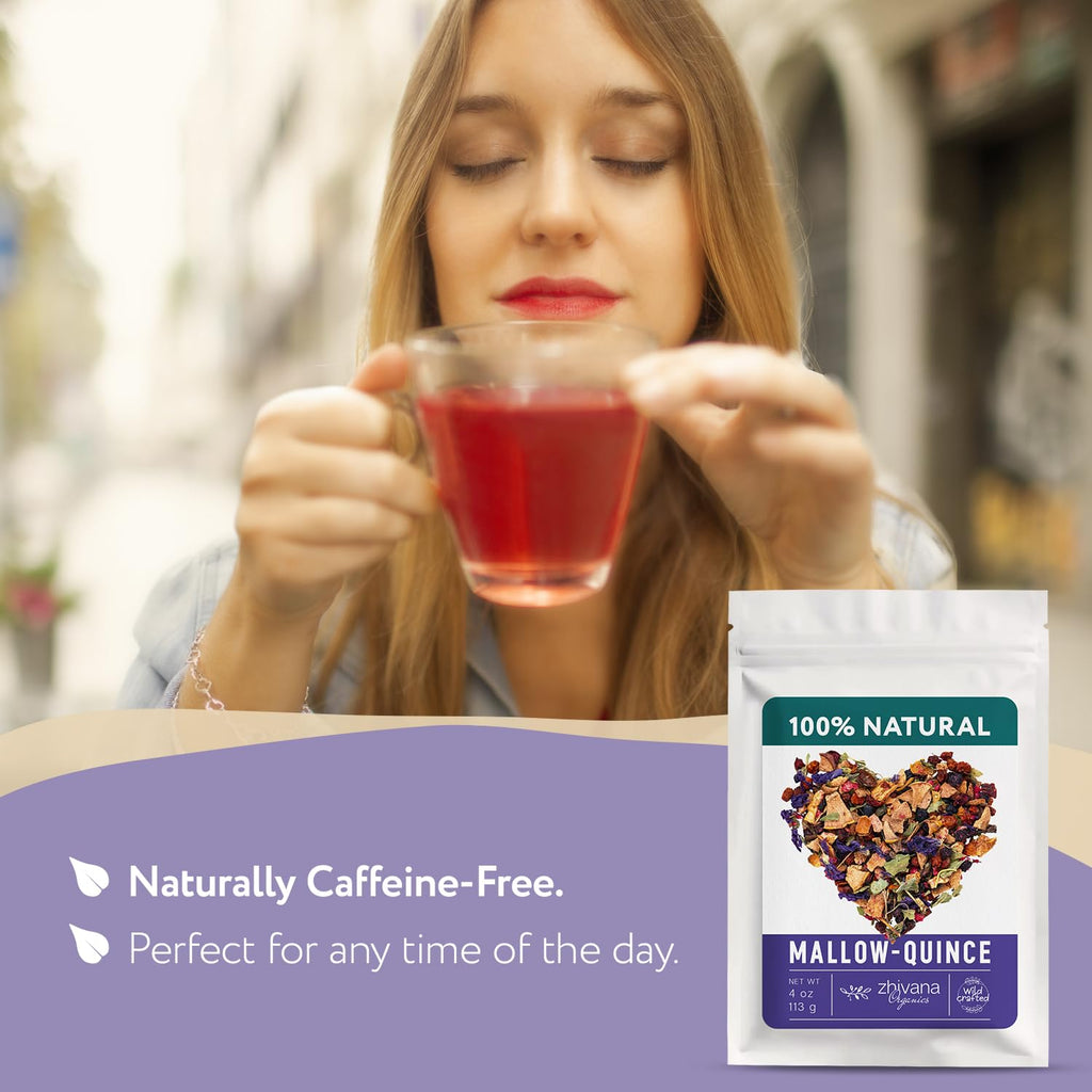 caffeine-free Blue Mallow tea benefits