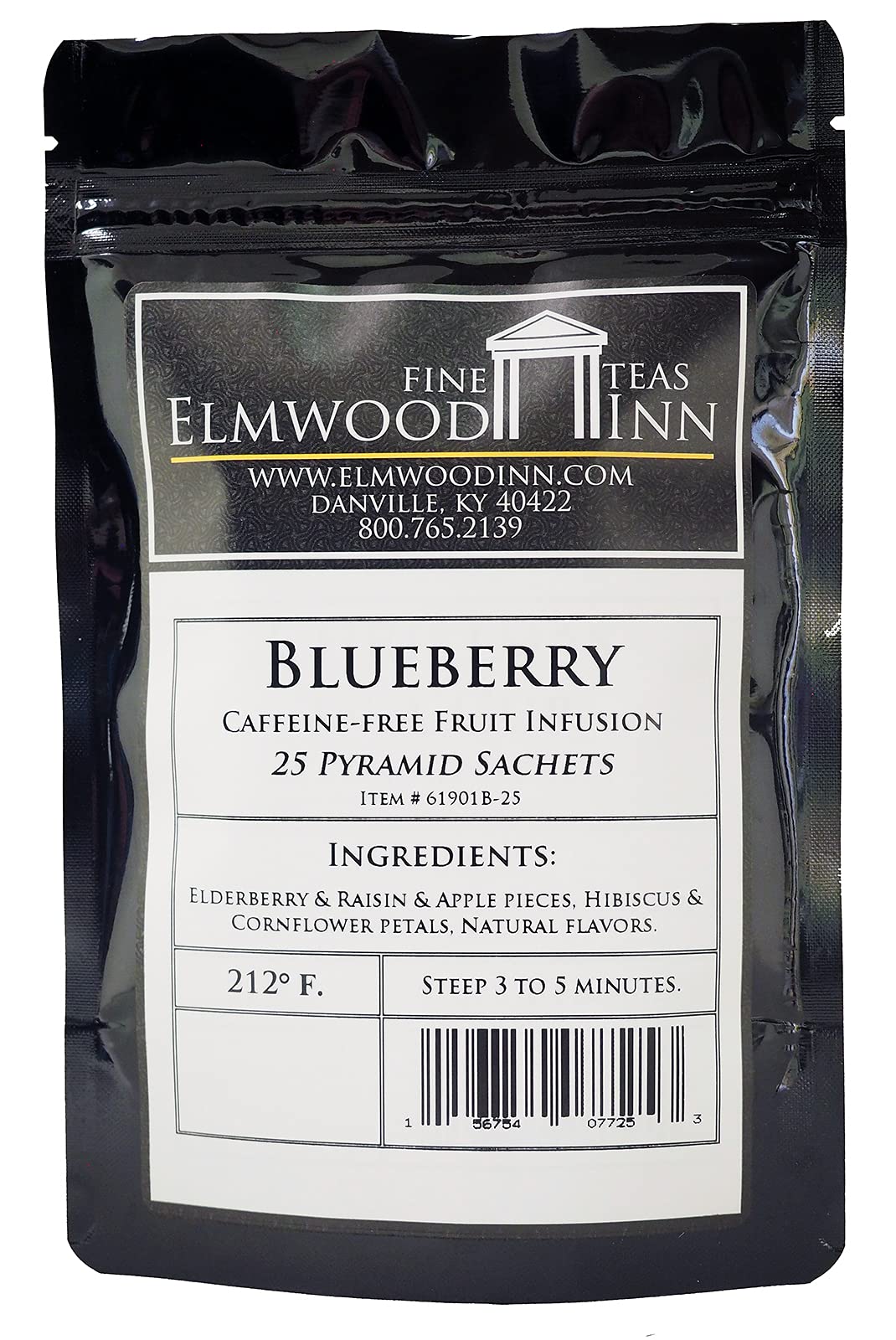 caffeine-free blueberry herbal tea bags