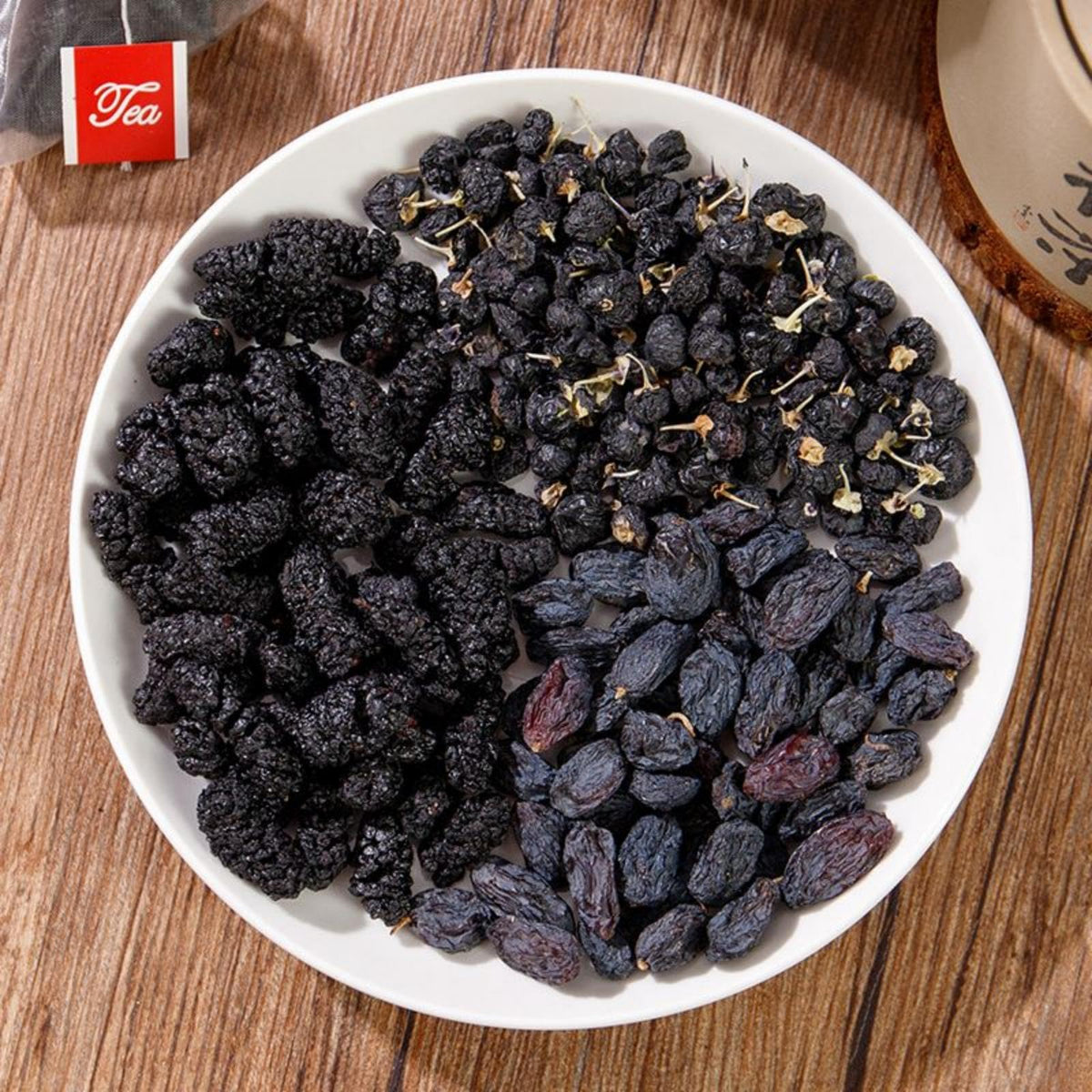 Caffeine-free blueberry herbal tea