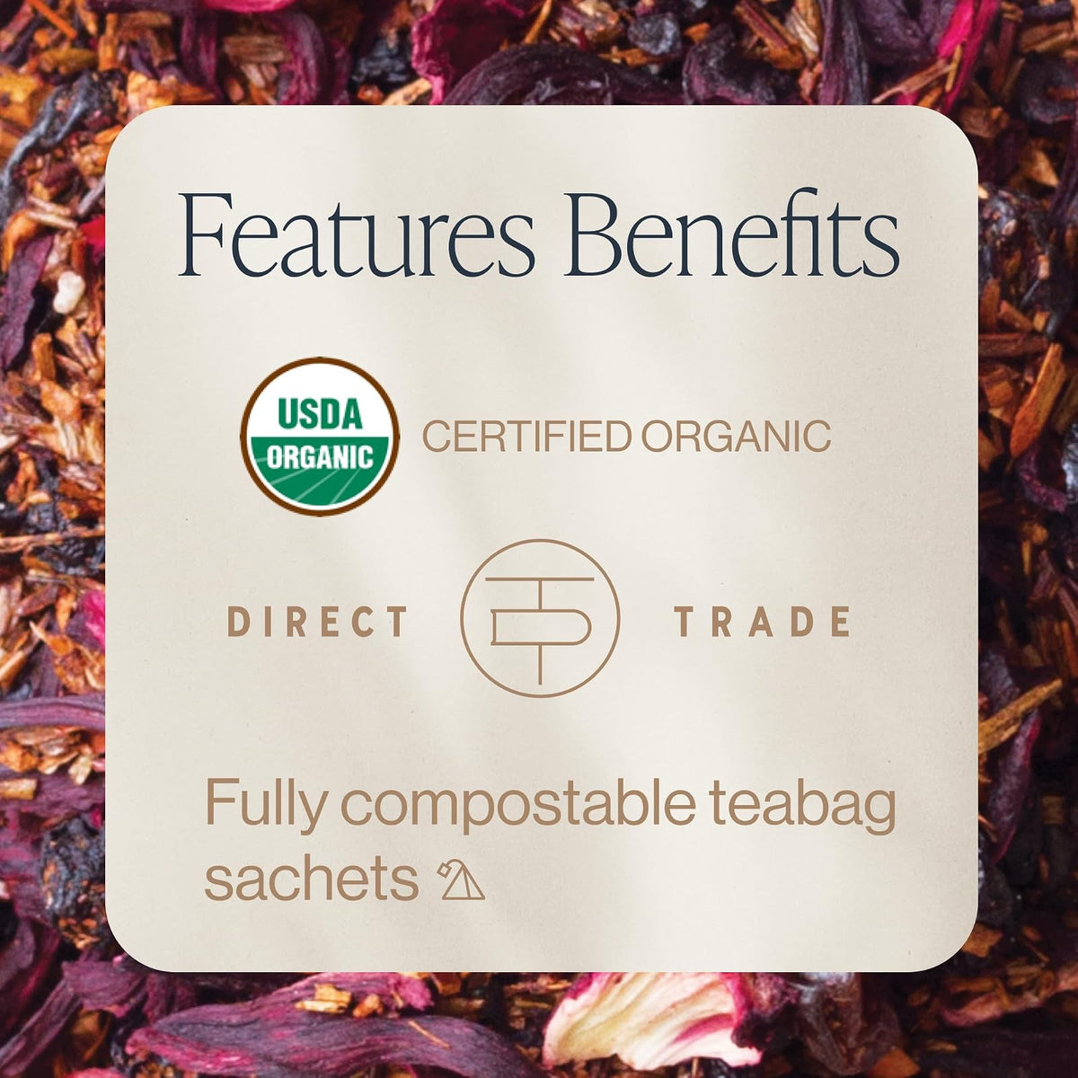 caffeine-free blueberry hibiscus infusion