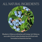 caffeine-free Blueberry Hibiscus tea blend