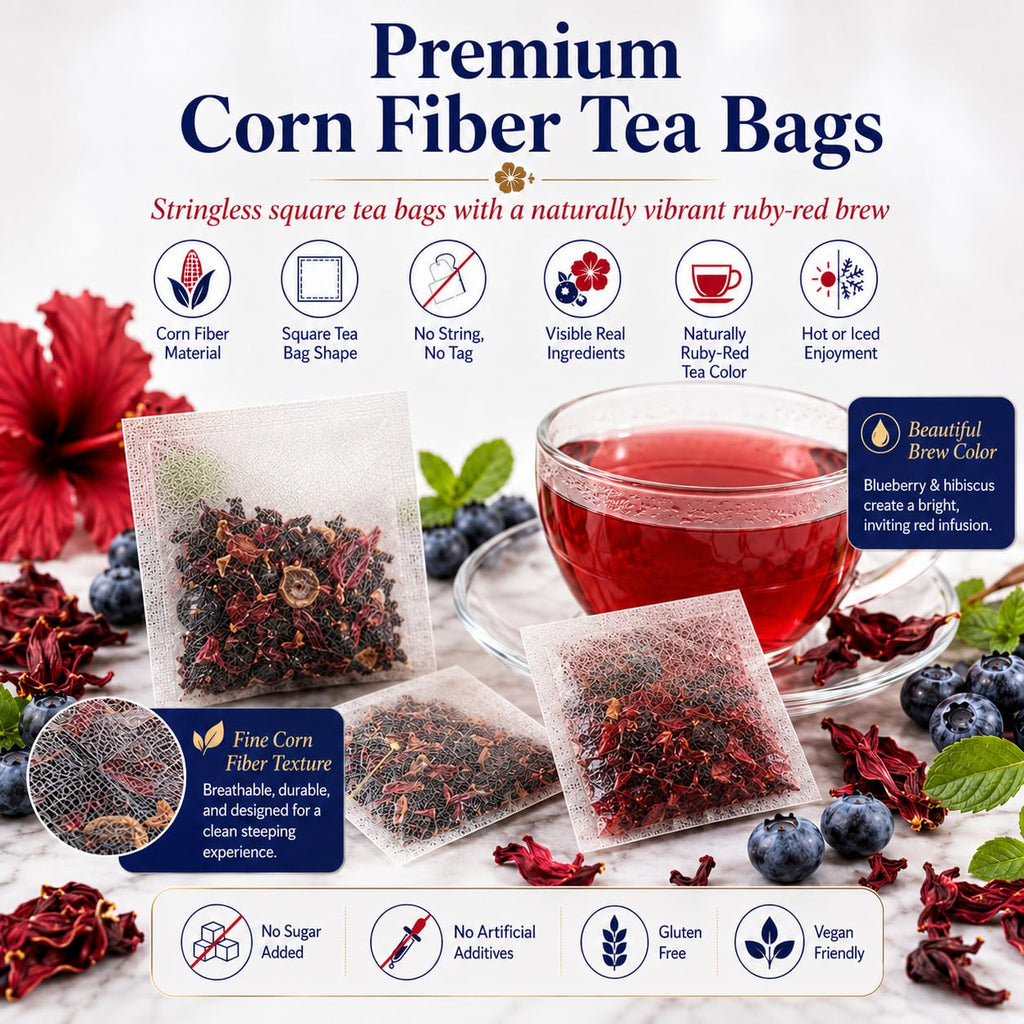 caffeine-free blueberry hibiscus tea