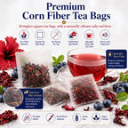 caffeine-free blueberry hibiscus tea