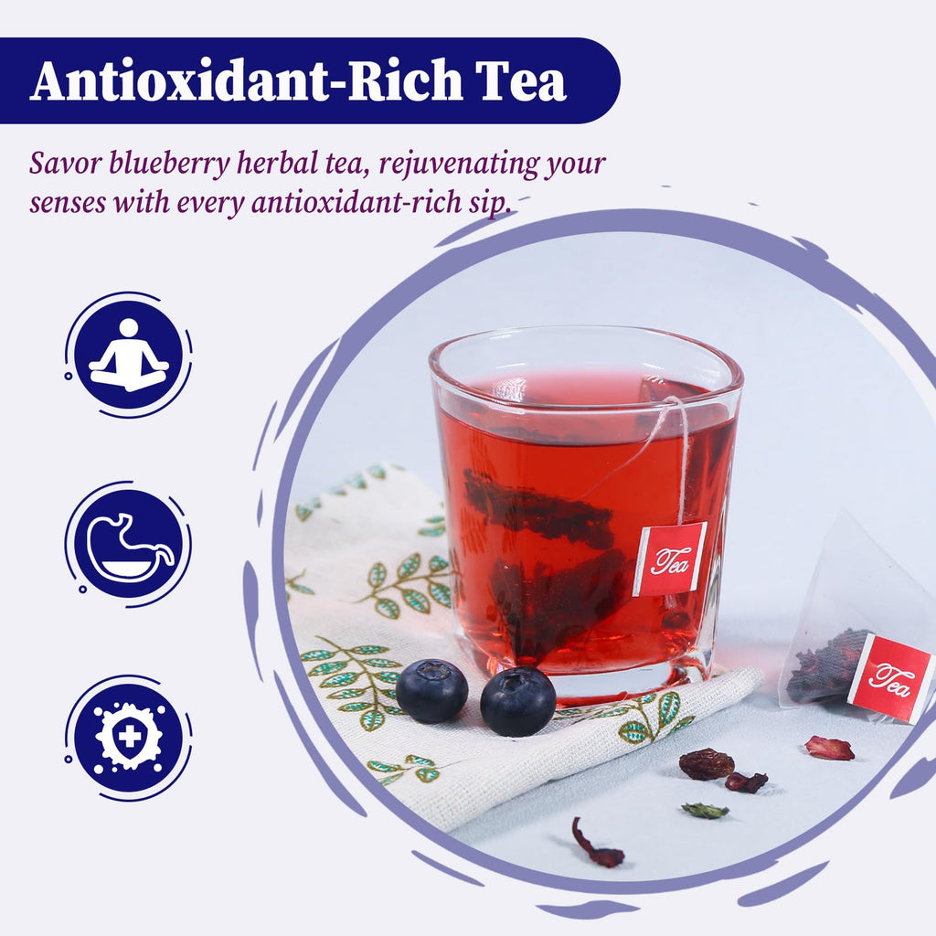 caffeine-free blueberry tea bags