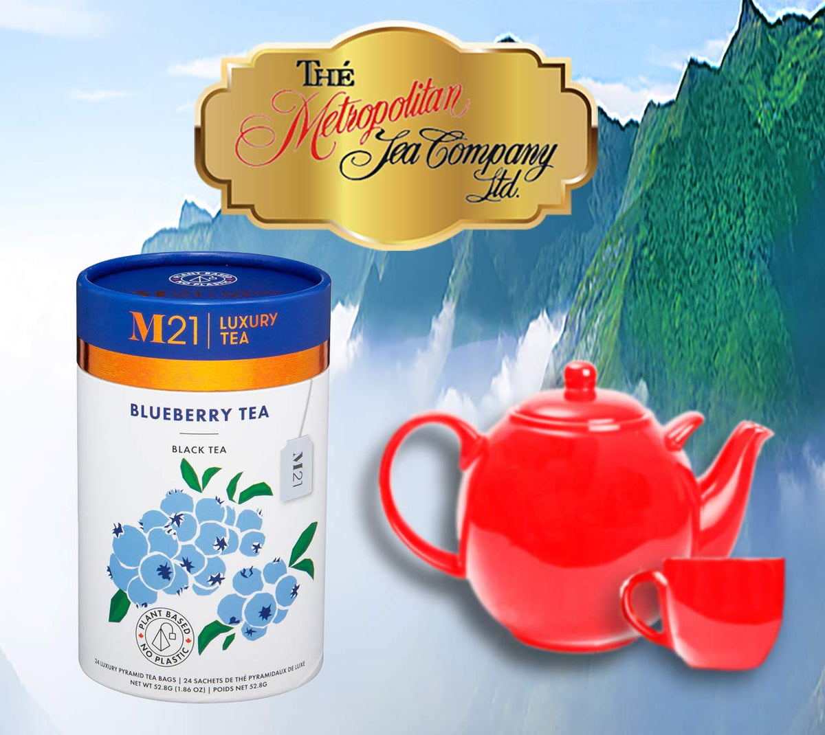 caffeine-free blueberry tea for wellness