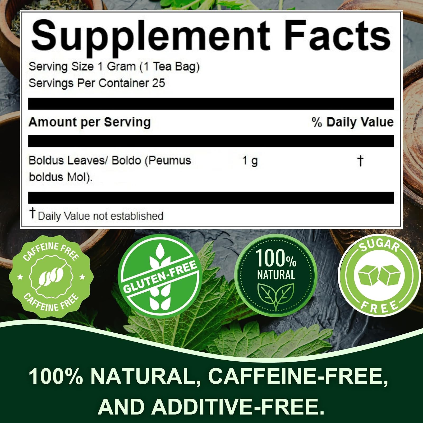 caffeine-free boldus tea option