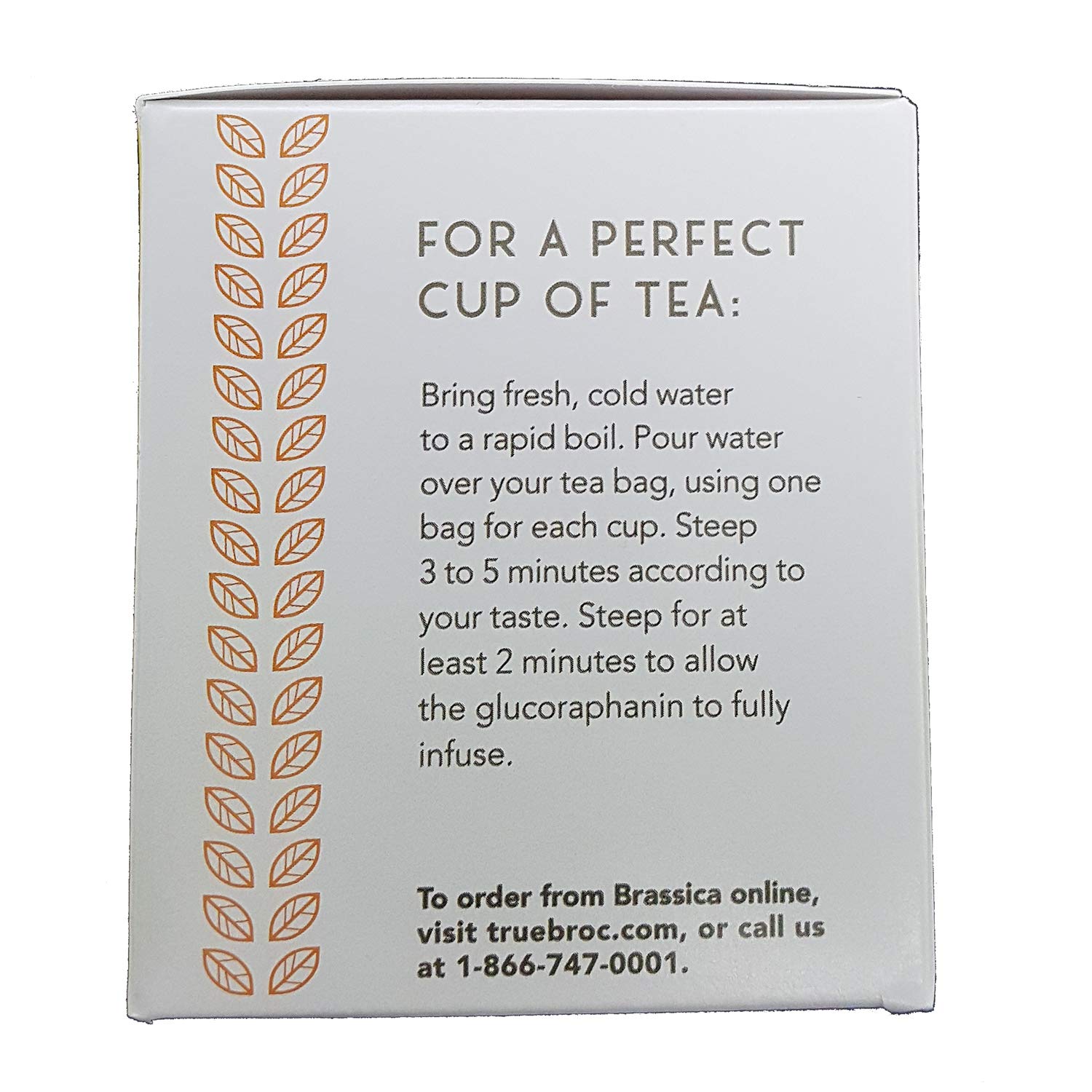 caffeine-free Brassica tea option