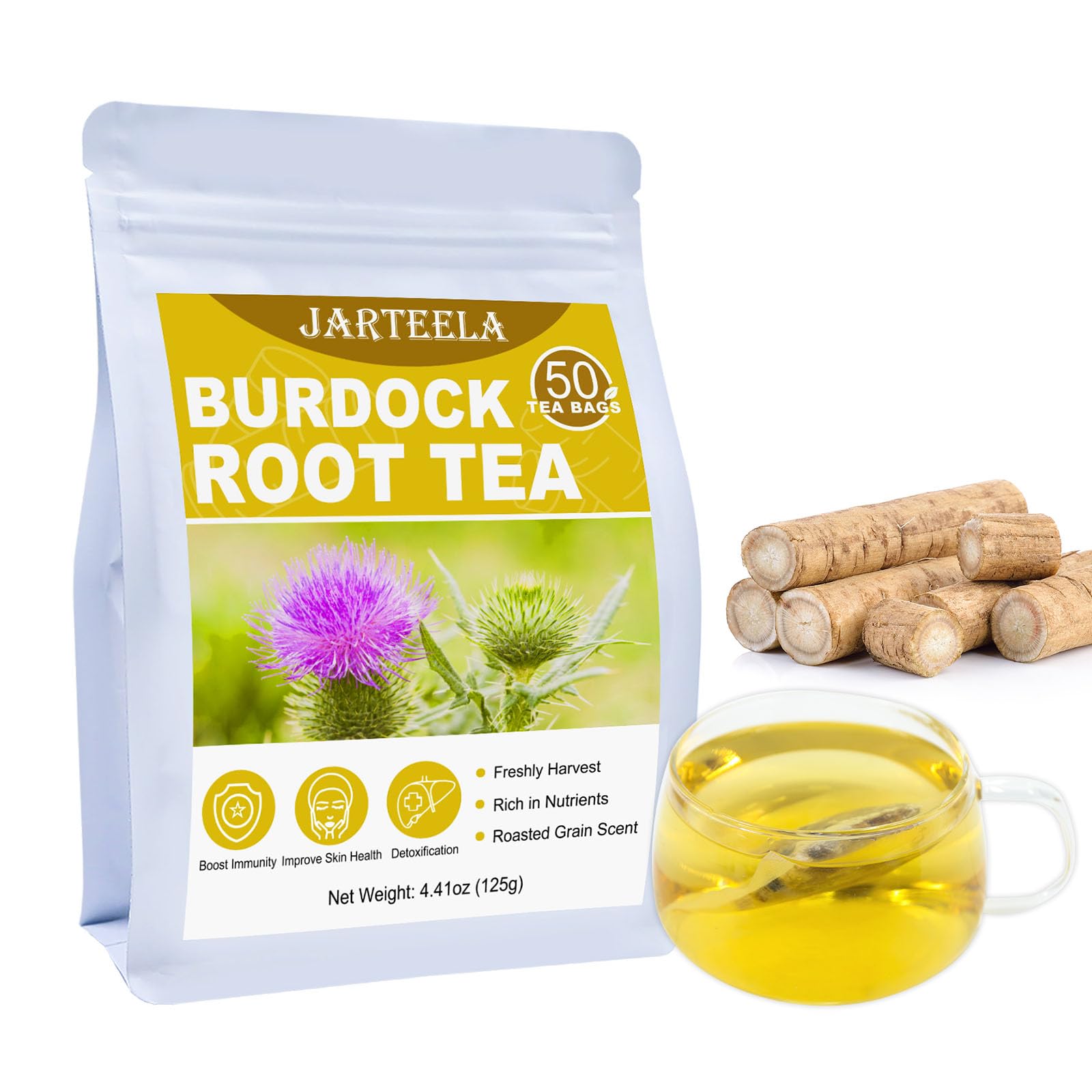 caffeine-free burdock root herbal tea