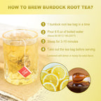 caffeine-free burdock root infusion