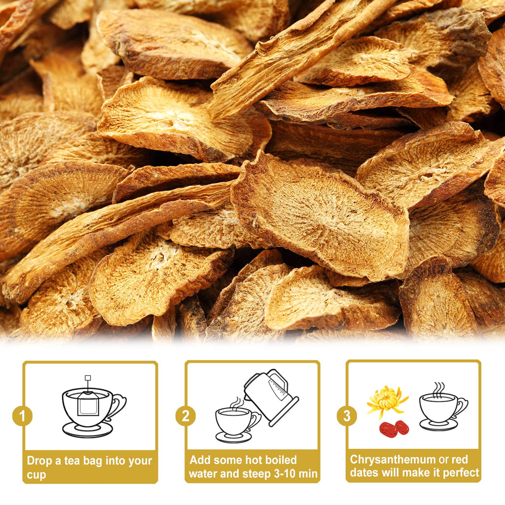 caffeine-free burdock root infusion
